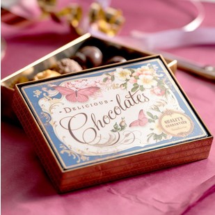 Chocolate: Nostalgia - Chocolates - Blue Large Rectangle Chocolate Tin