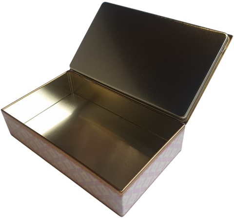 Chocolate: Nostalgia - Roses - Hinged Rectangle Tin