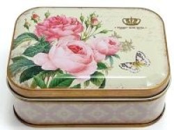 Flowers: Nostalgia - Roses - Small Rectangle Tin